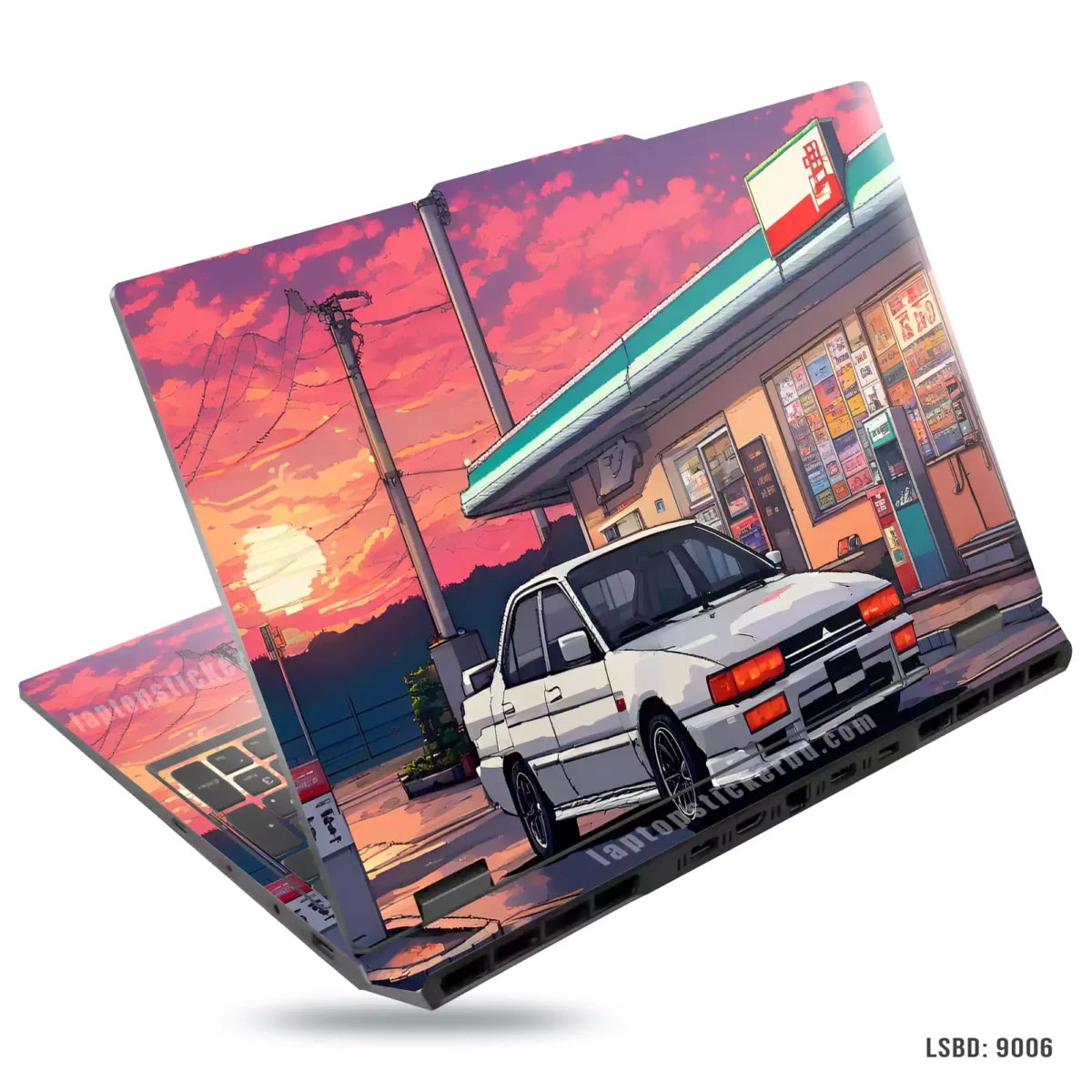 Mitsubishi Car Precut Laptop Sticker - Laptop Sticker BD